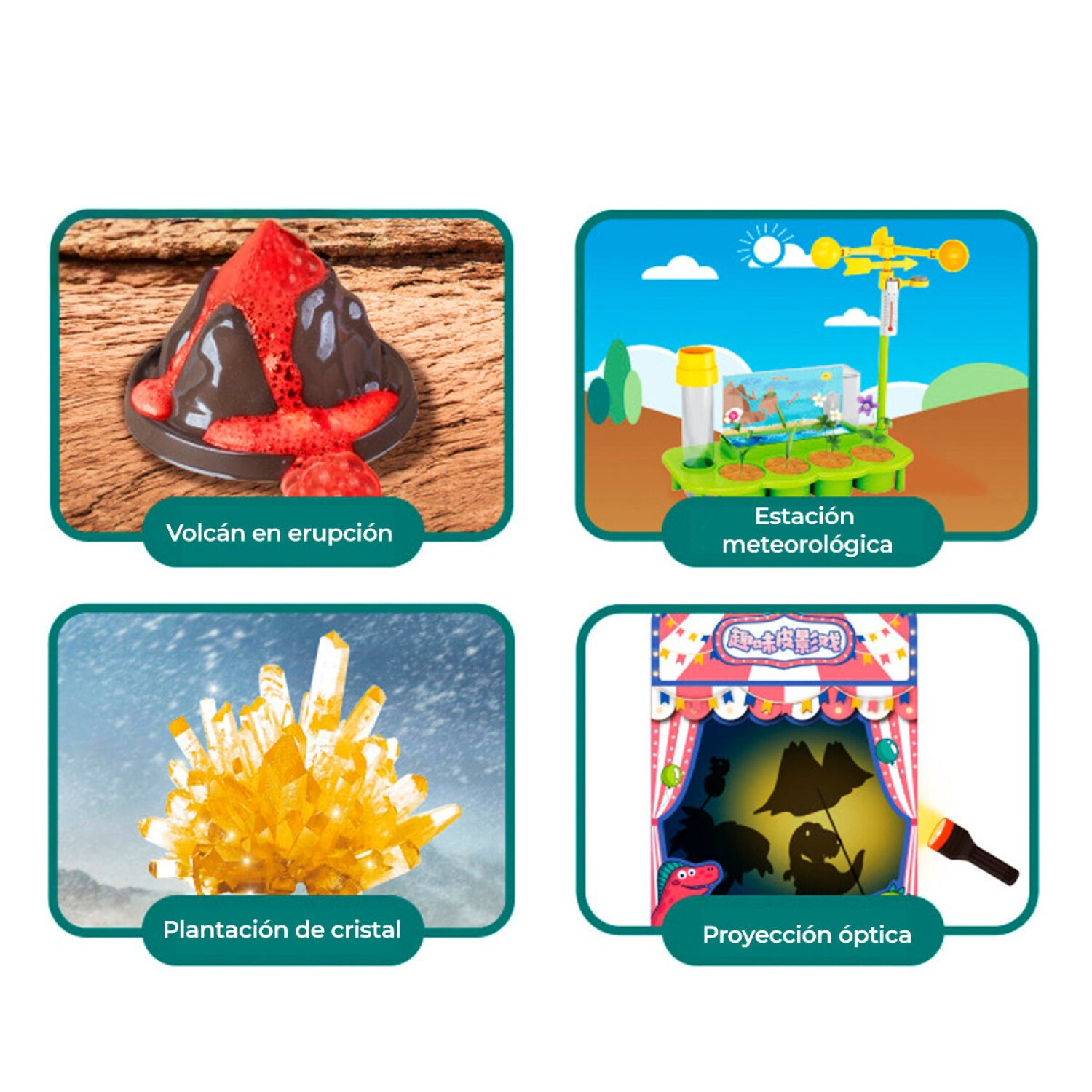 Juego Laboratorio De Ciencia Experimentos 4 en 1 — El Rey del ...