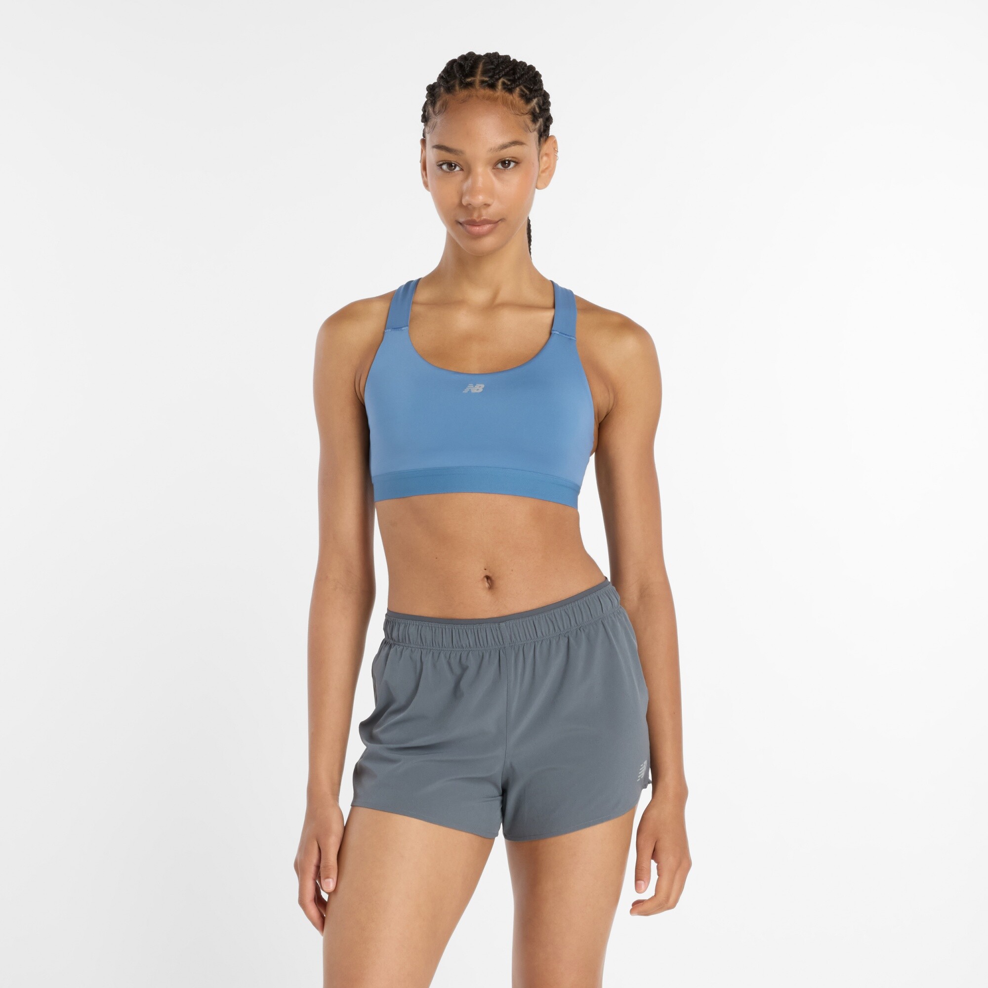 Top New Balance de Dama -NB Essential Train Bra- WB51035SRU - BLUE ...