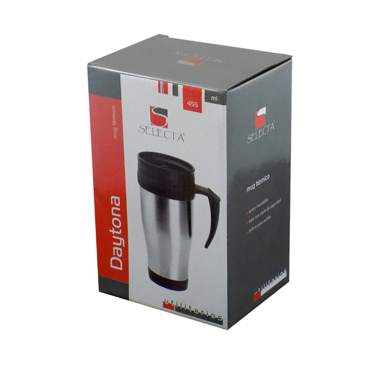 MUG TERMICO ACERO INOXIDABLE 450 ML SELECTA — Deco Hogar