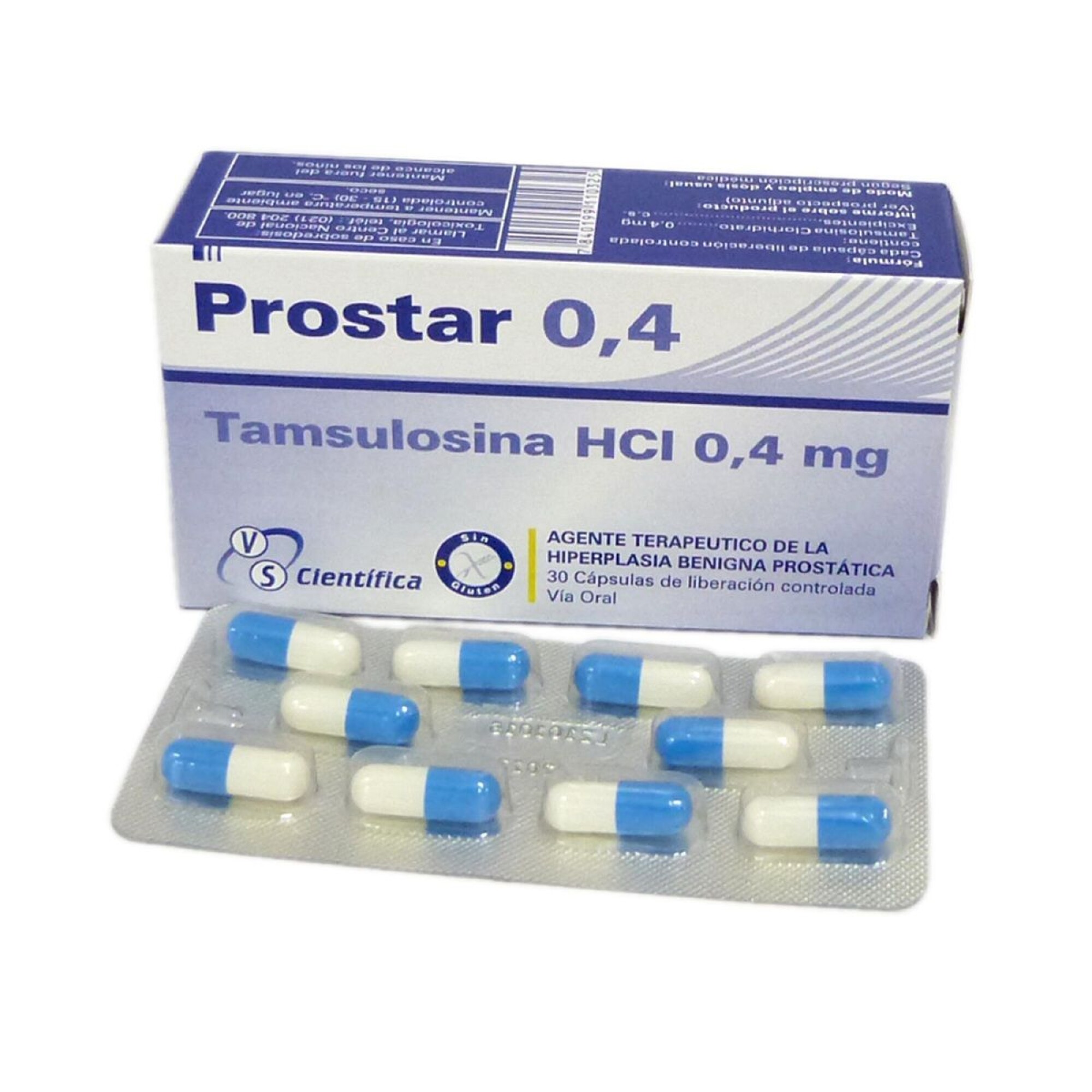 PROSTAR 0,4 MG. CJ X 30 CAPSULAS — Farmacenter