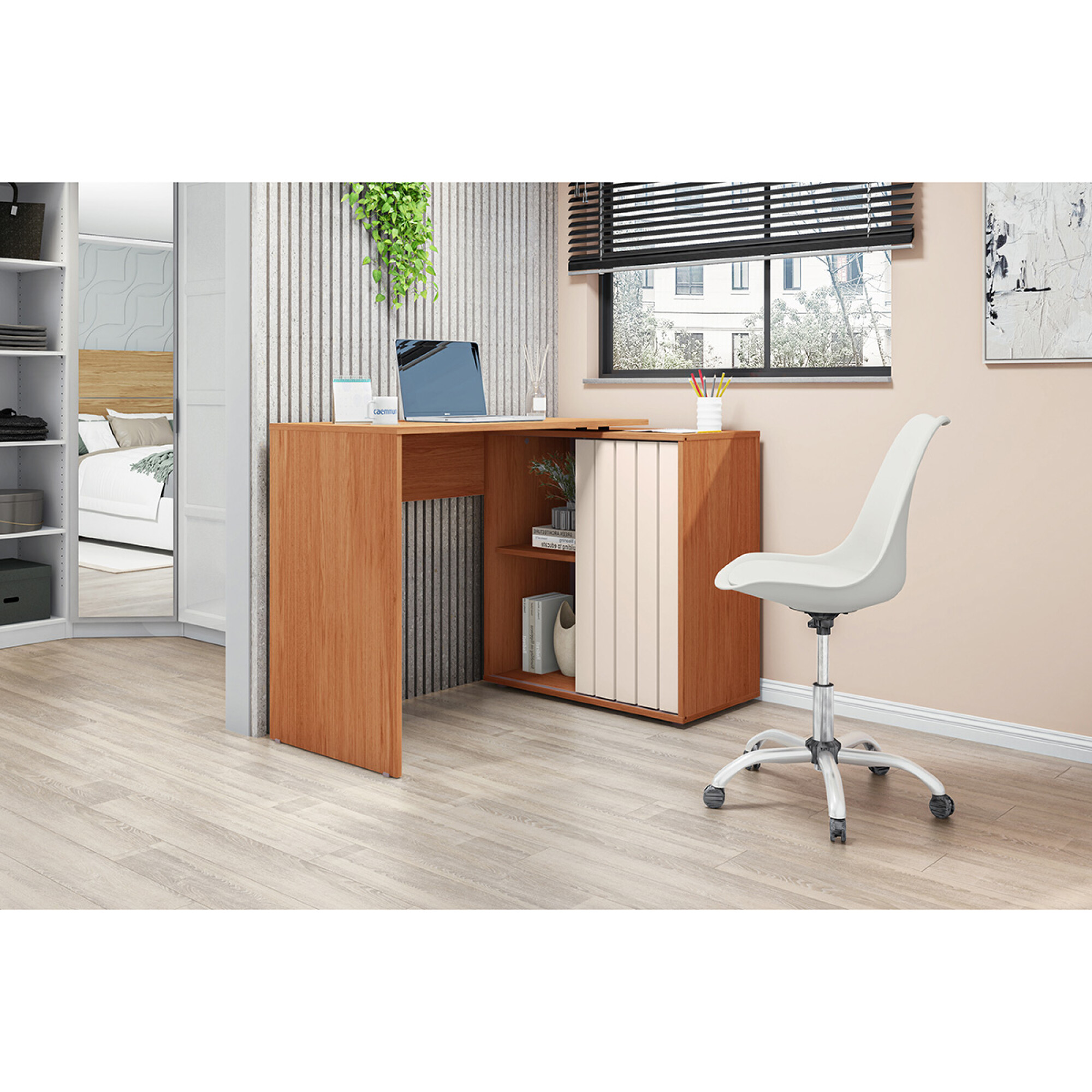 Escritorio Tech Color Freijo/off White — Castro