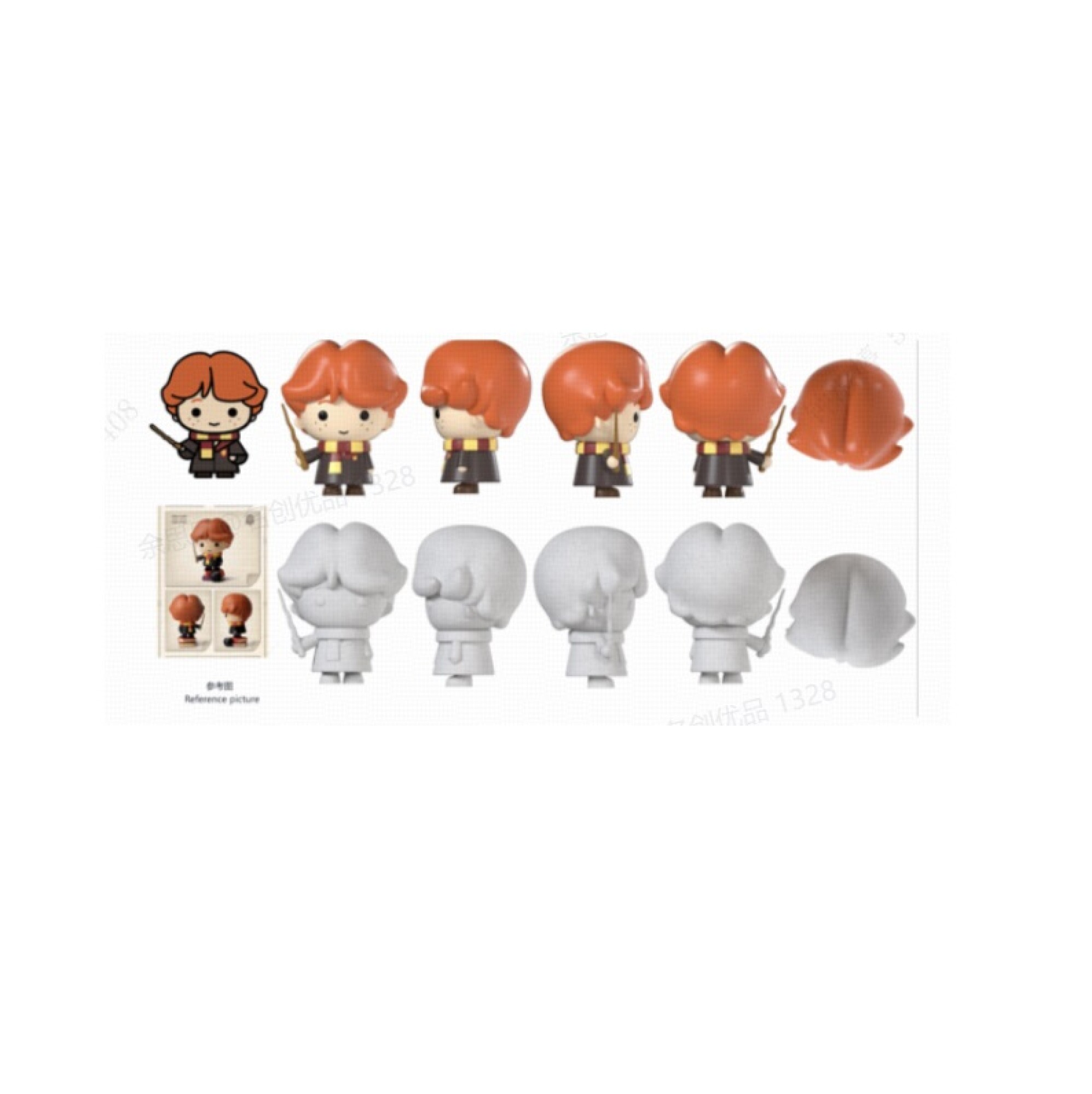 Figura para colorear HP - Ron — Miniso Uruguay