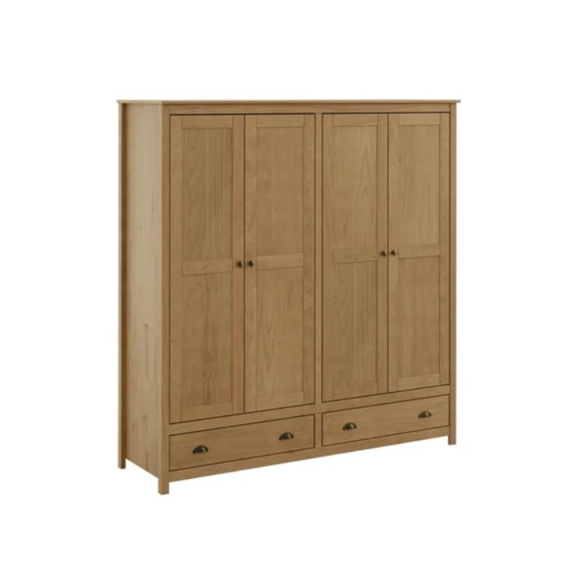 Ropero Topazio 4 Puertas 2 Cajones Nogal 9105 100% Madera — Albanes