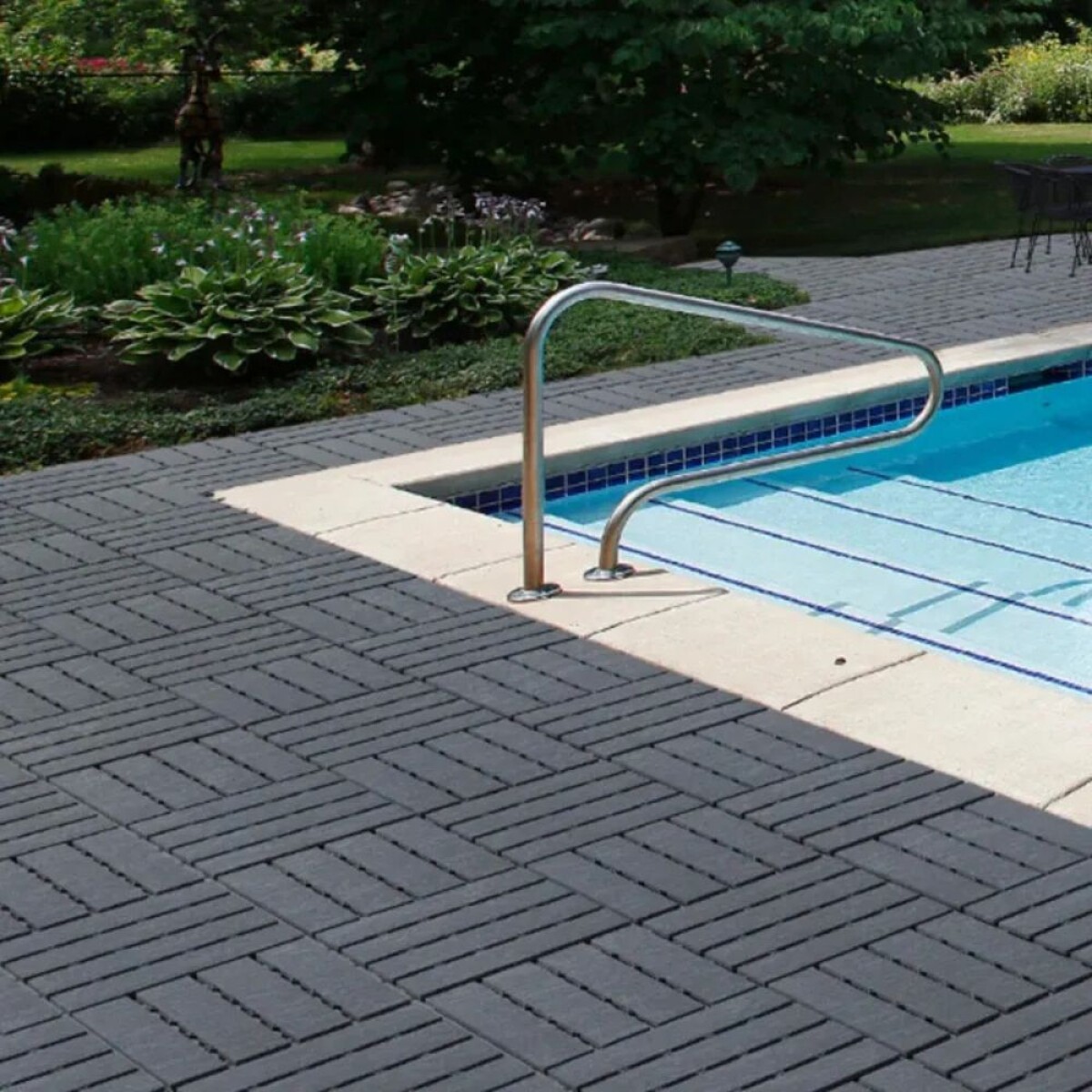 Deck Simil Madera Para Exterior en WPC Silver Grey Maderado — Prodeco