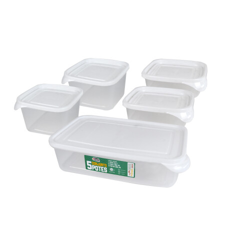 Recipiente Ser x 5 Piezas — El Clon