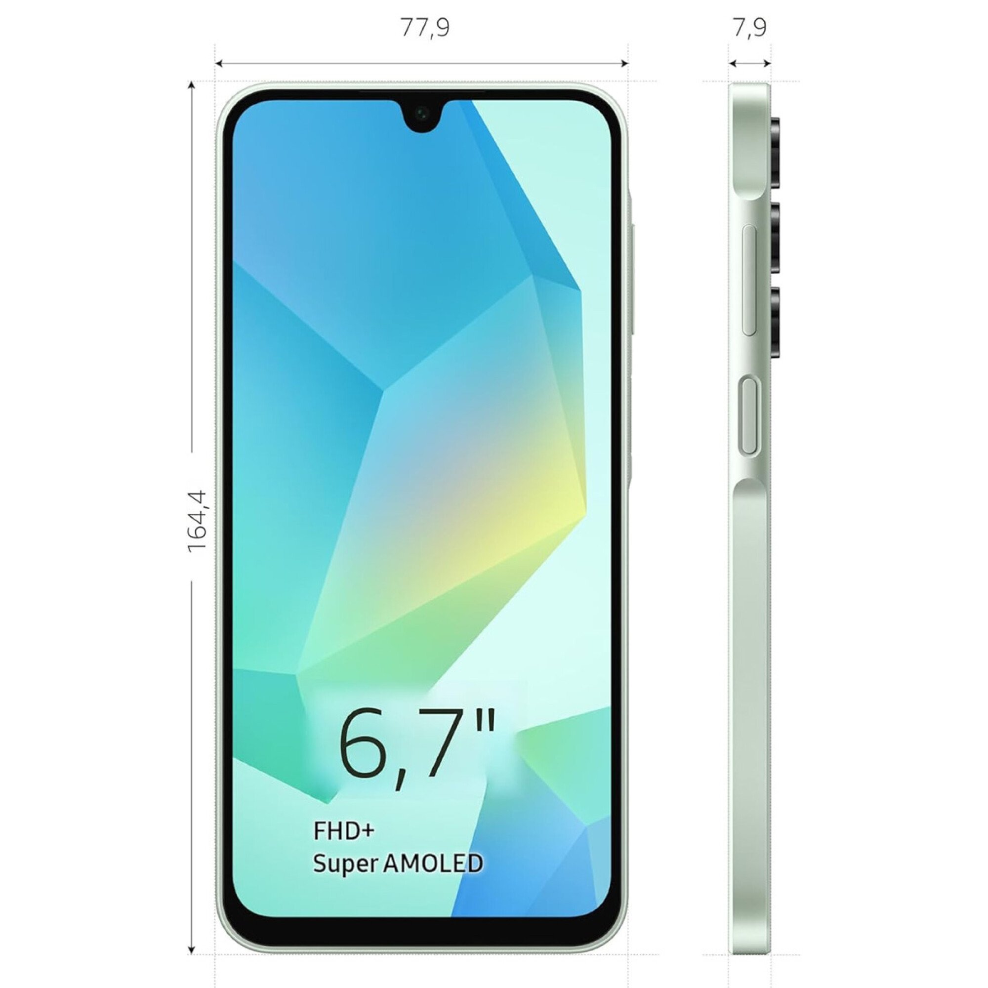 Celular Samsung Galaxy A16 SM-A165 128GB 4GB Light Green — ZonaTecno