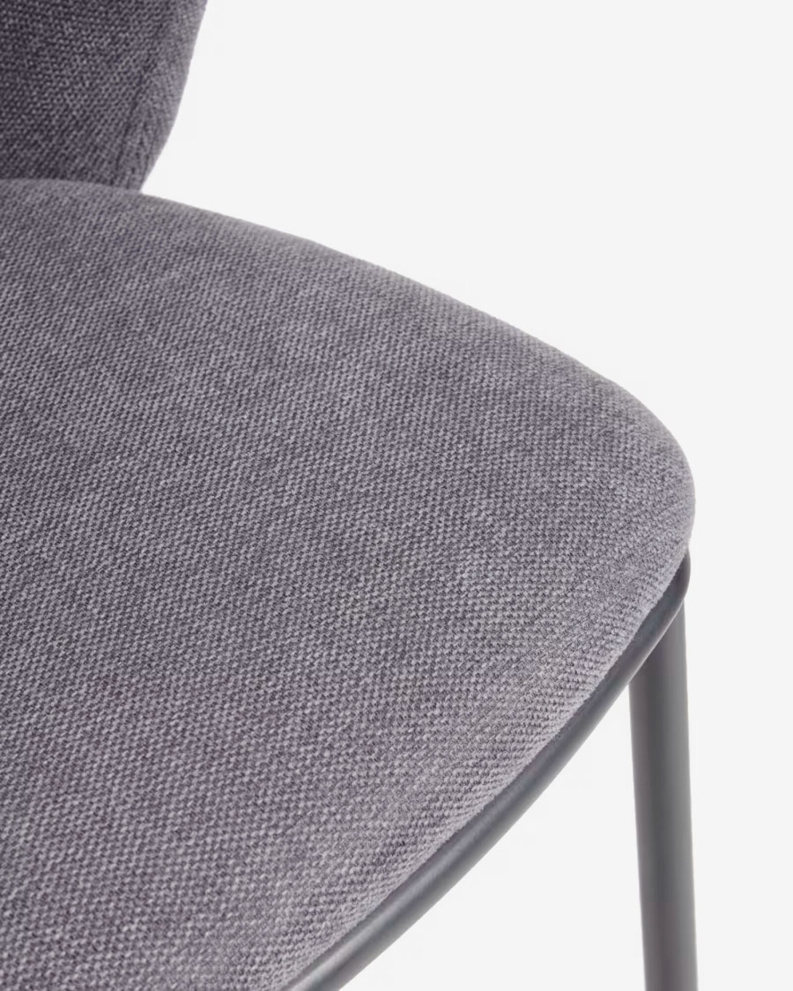Silla Ciselia - gris oscuro y acero negro — Kave Home