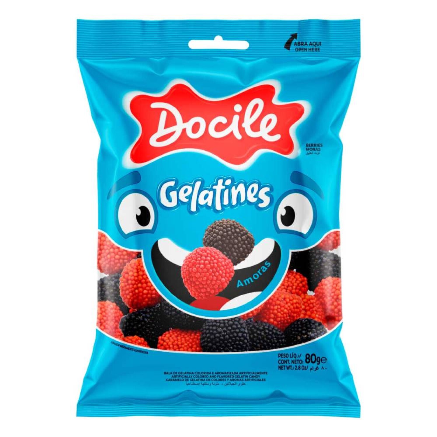 Gomitas Gelatinas Mora 80g — San Roque