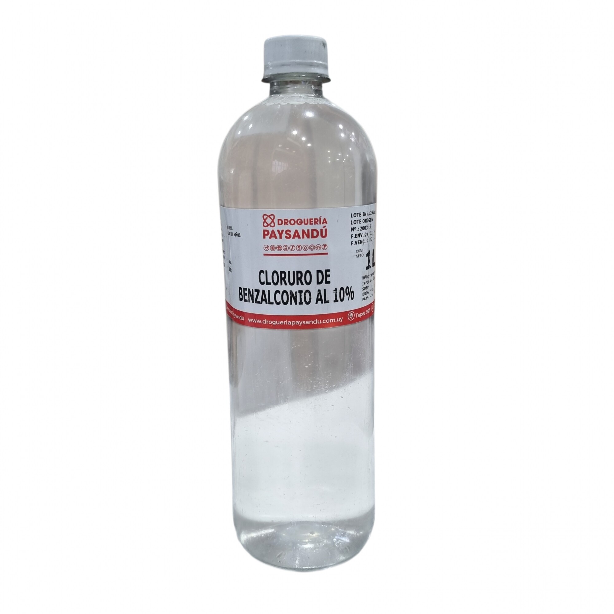 Cloruro de Benzalconio 1 L - al 10% — Droguería Paysandú