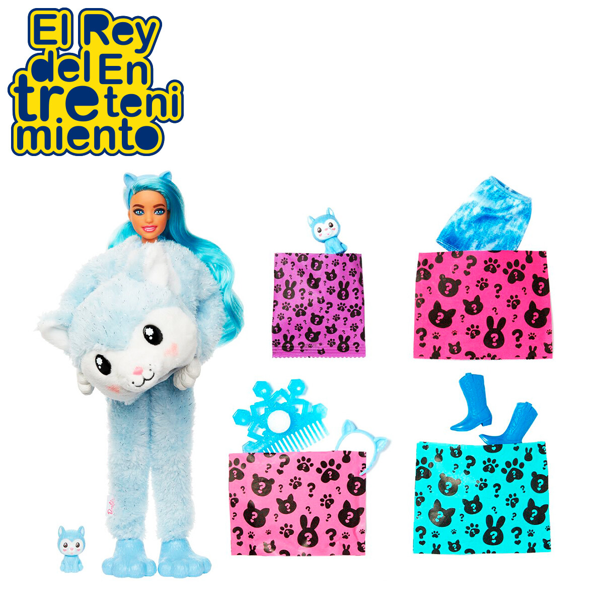 Muñeca Barbie Cutie Reveal Con Disfraz + Accesorios - Barbie Perro ...