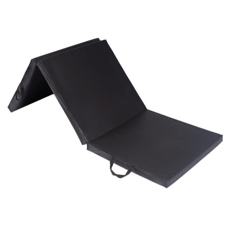 Colchoneta plegable en tres secciones 60×180× 4 cm - Negro — Aventureros
