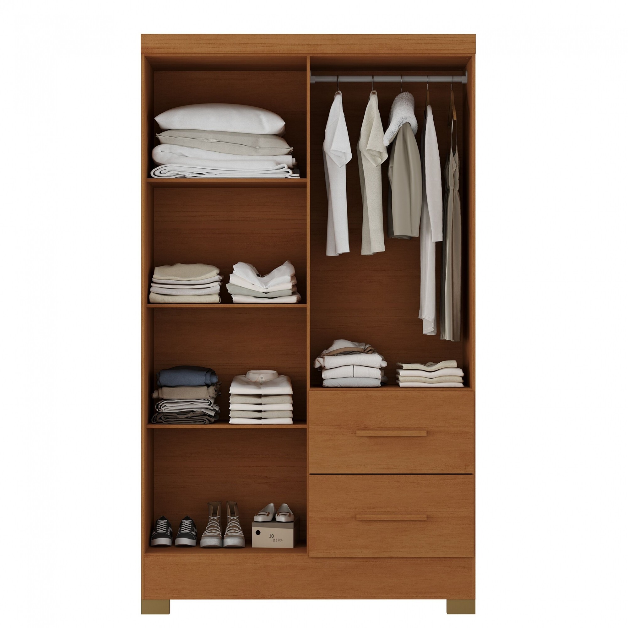 Ropero Primordial Max 4 Puertas 2 Cajones - Cinamomo — Rustico Hogar