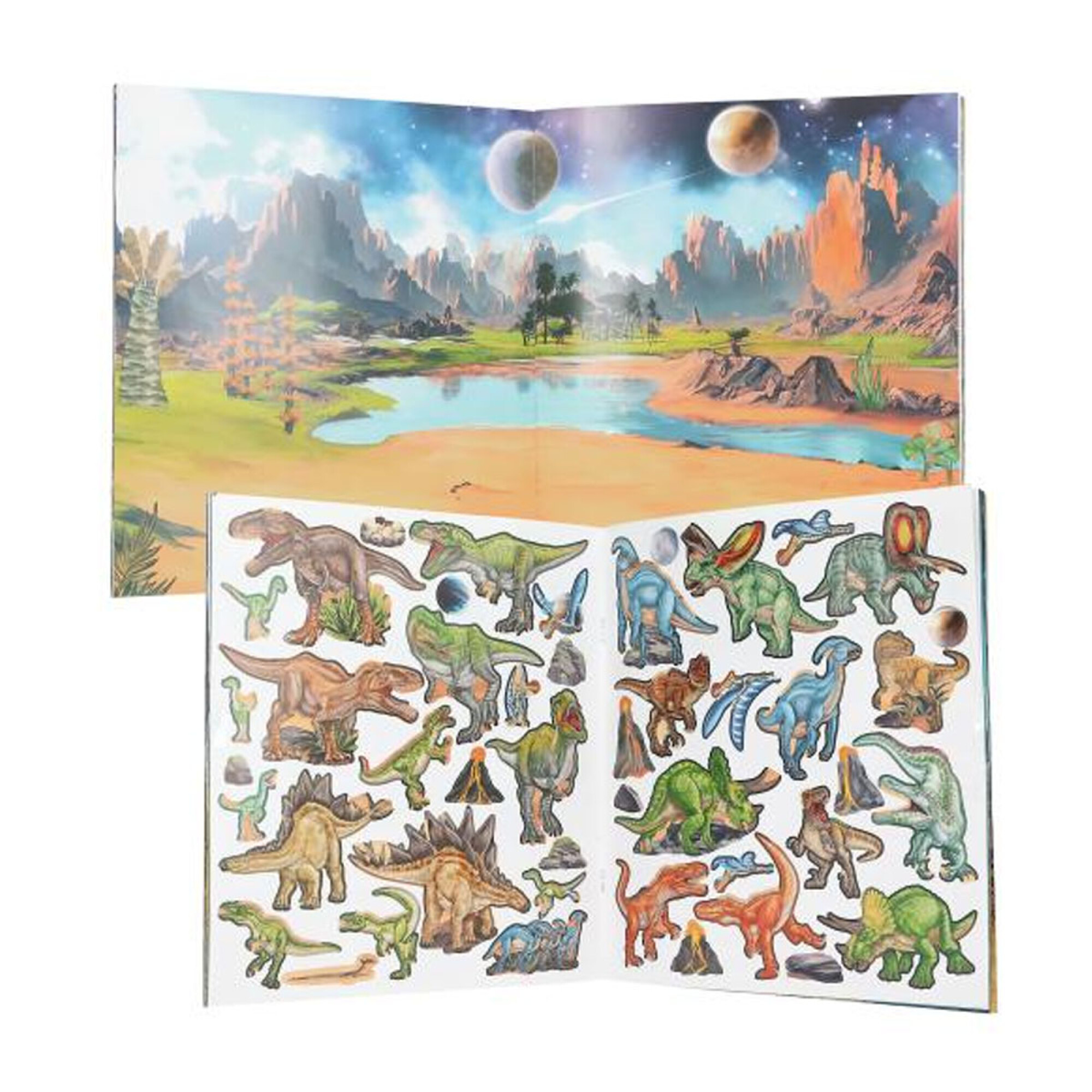 Stickers del mundo de los dinosaurios Galaxy Dino World — Los Reyes Magos