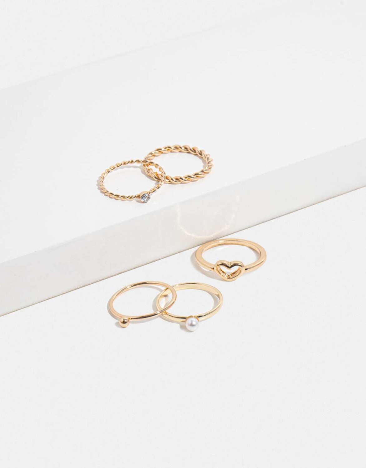 Set Anillos De Metal - Dorado — Tienda Soy Santander