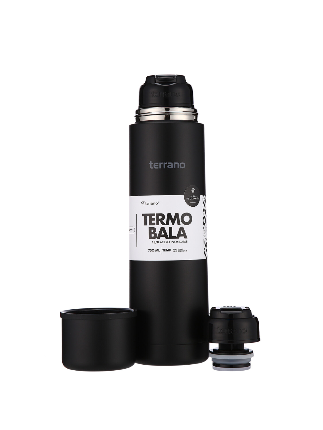 Termo Bala 750ML. - Negro — Terrano