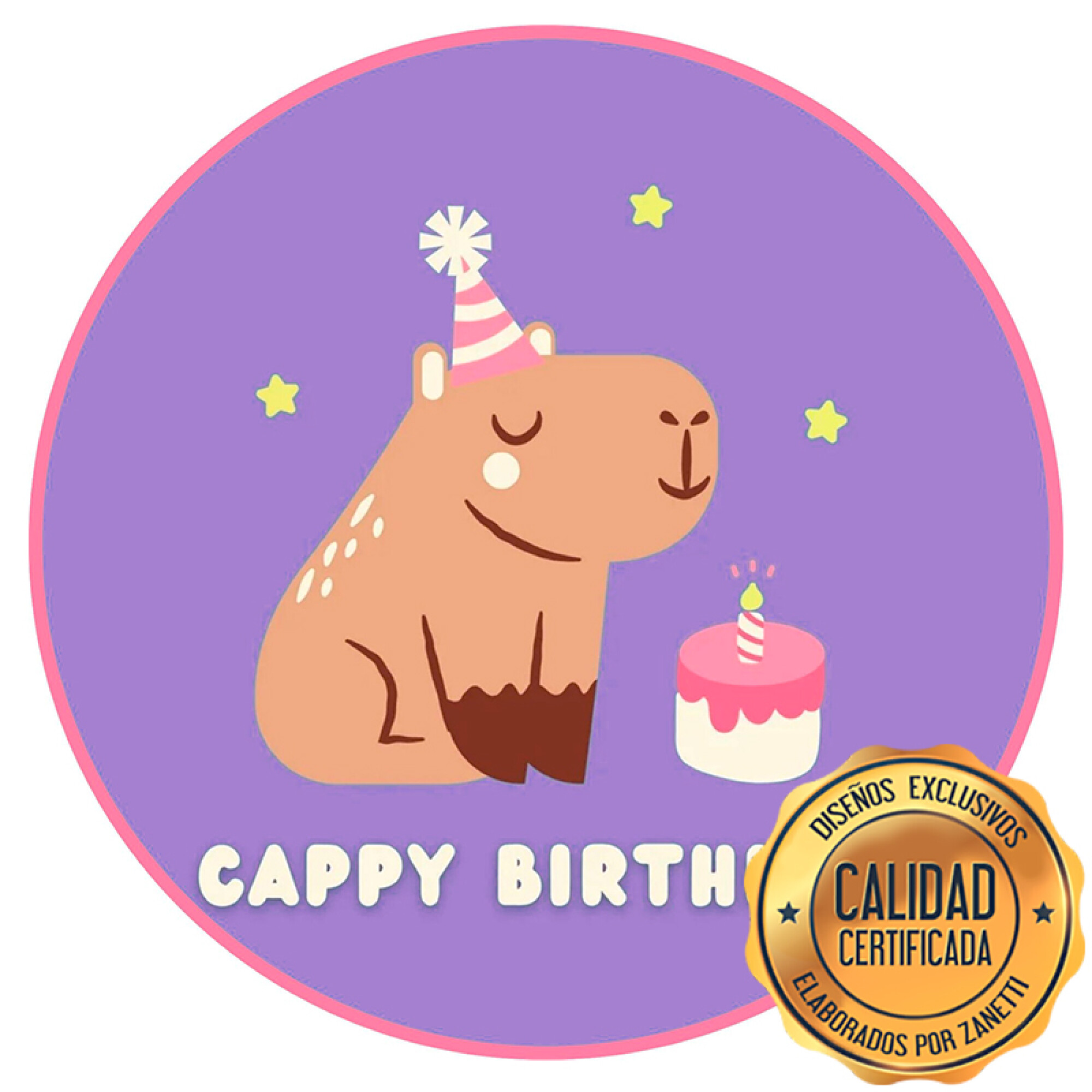 Lámina Capibara - Violeta Red. — Zanetti