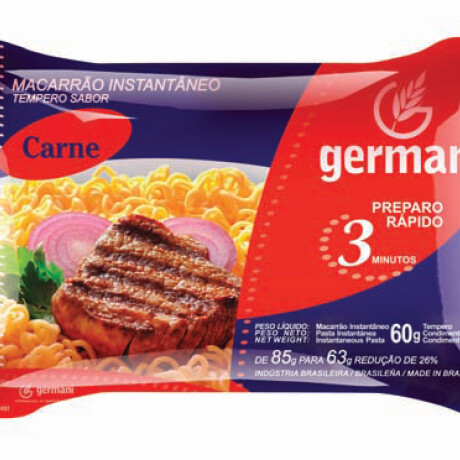 PASTA INSTANTANEA GERMANI 63G CARNE — El Clon