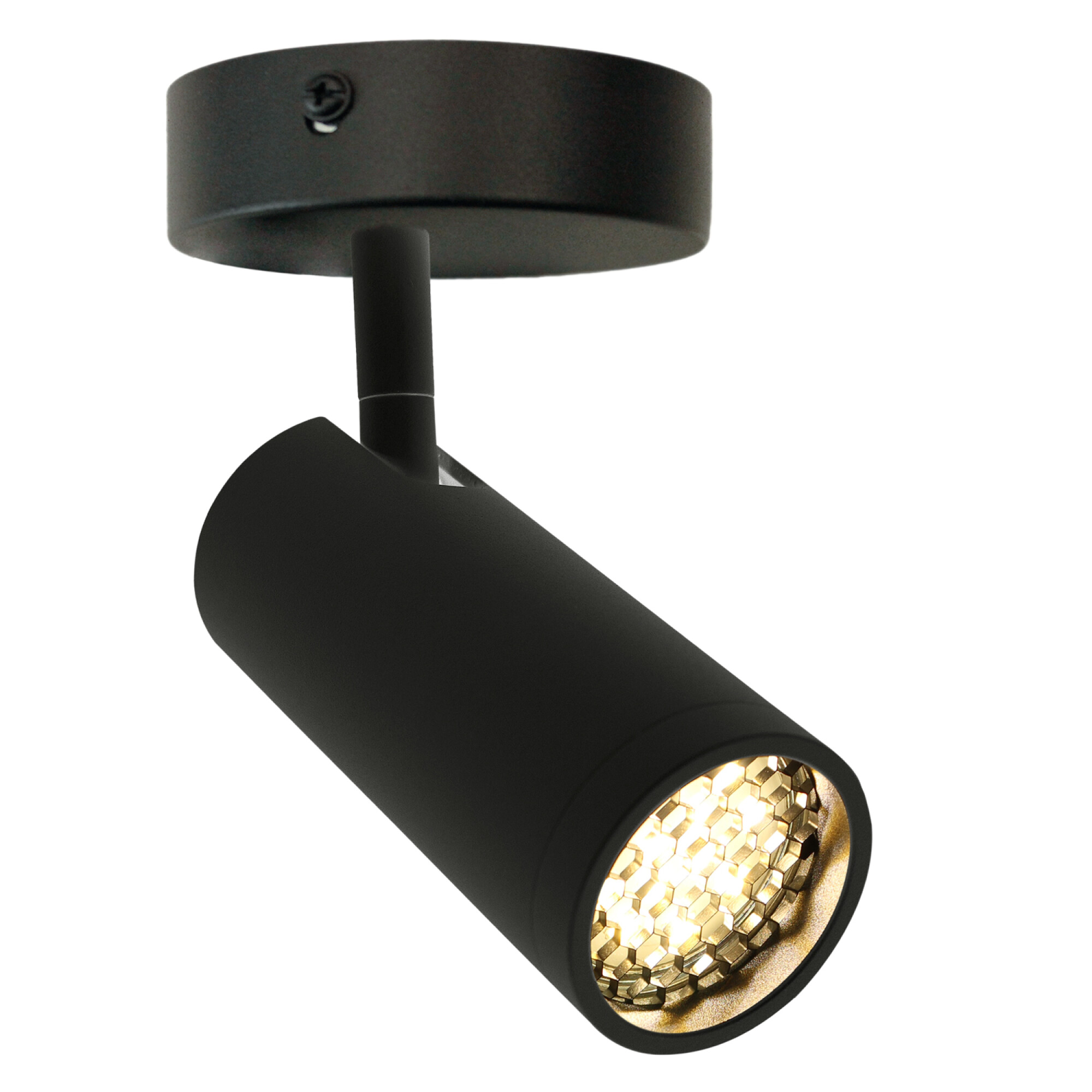 Luminaria De Adosar Long Leticia Orientable Negra — Serlux