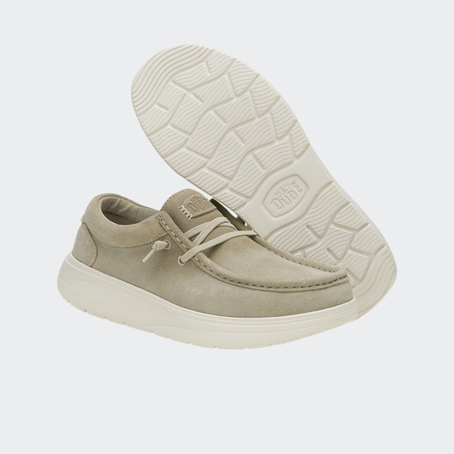 Calzado Hey Dude Wally x Suede - Gris — Inbox