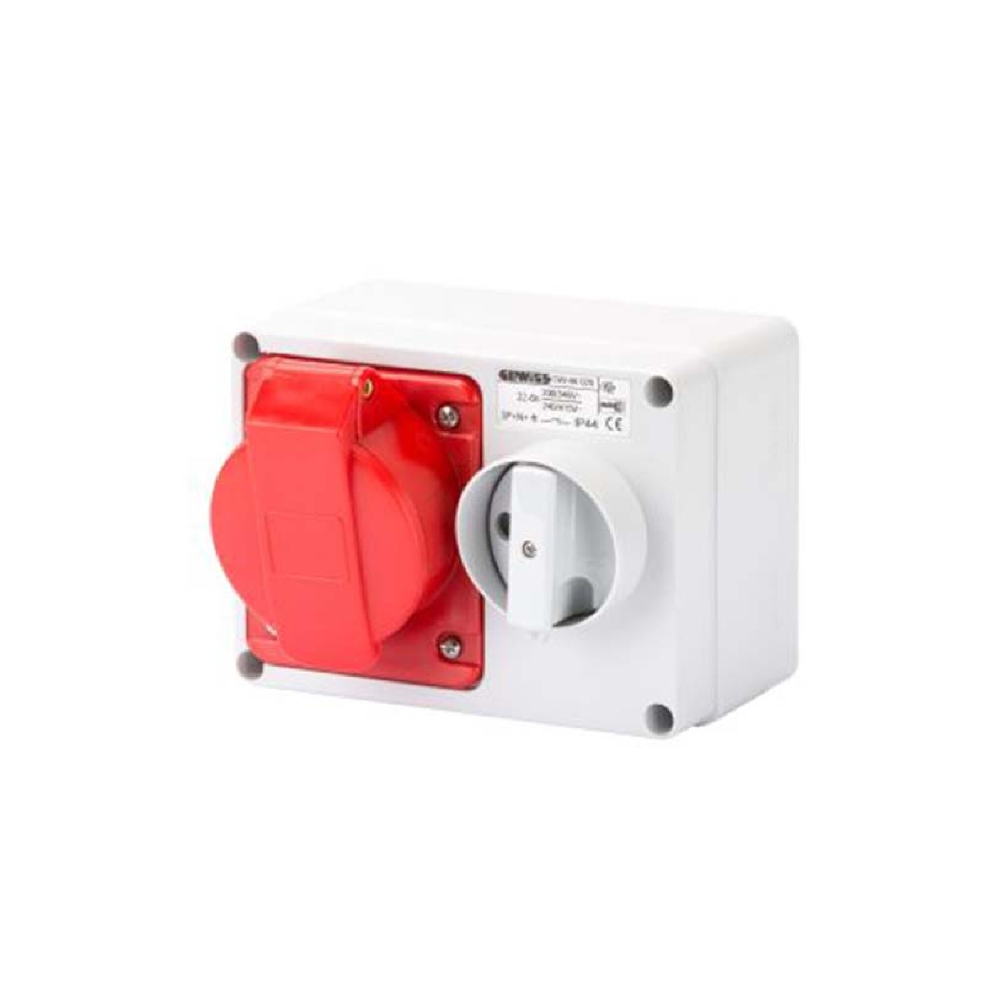 Tomacorriente c/ll. ext. IP44 3P+T+N 32A 6HS 380V - GG6020 — Fivisa