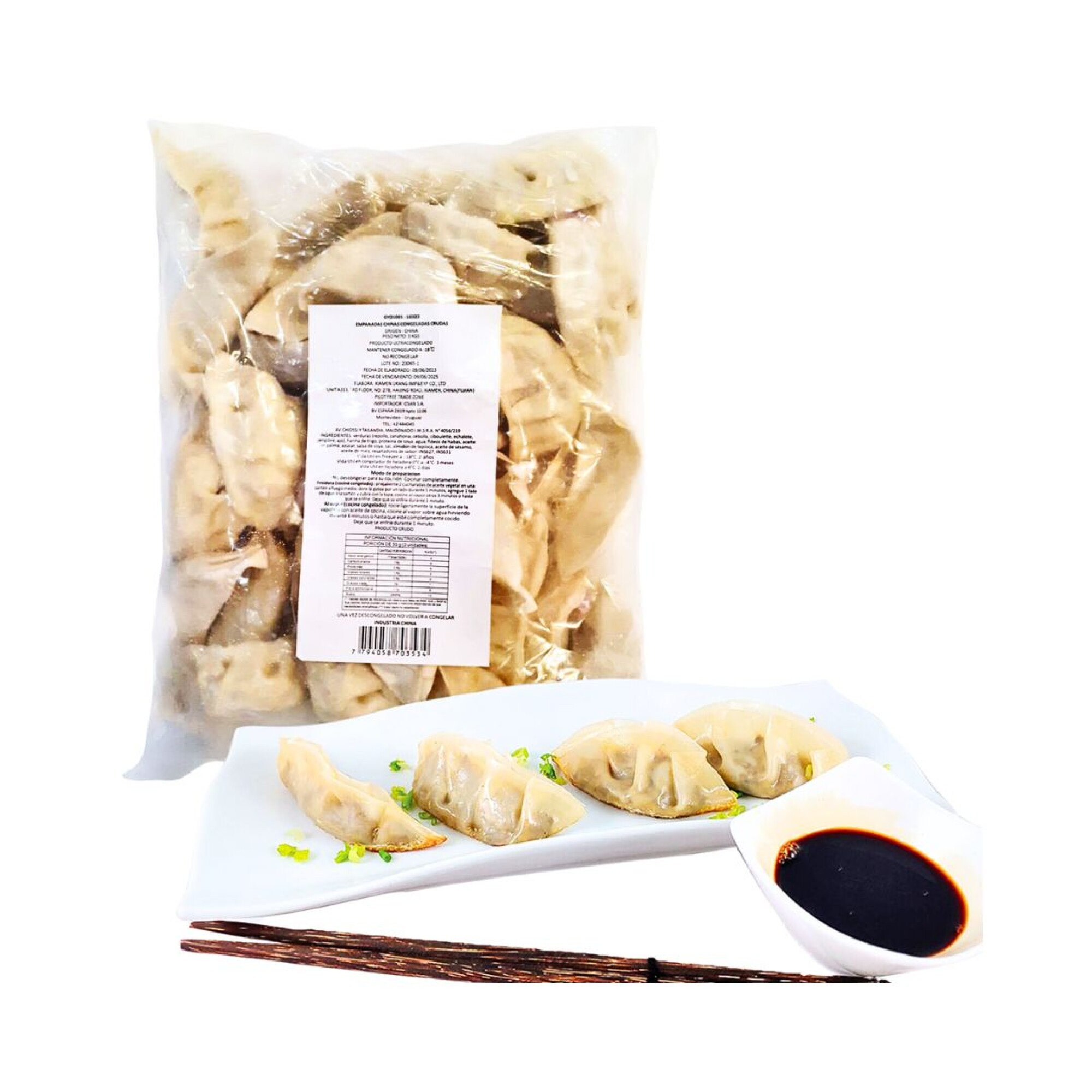 Gyozas (empanadas chinas) - 1 kg — CONGELADOS.COM.UY