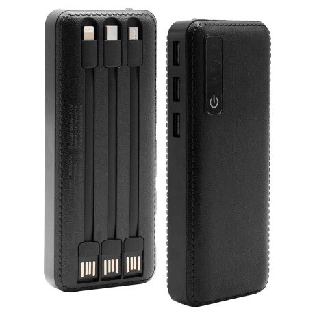PowerBank 13000mAh USB-C Micro-USB Lightning Linterna - Negro ...