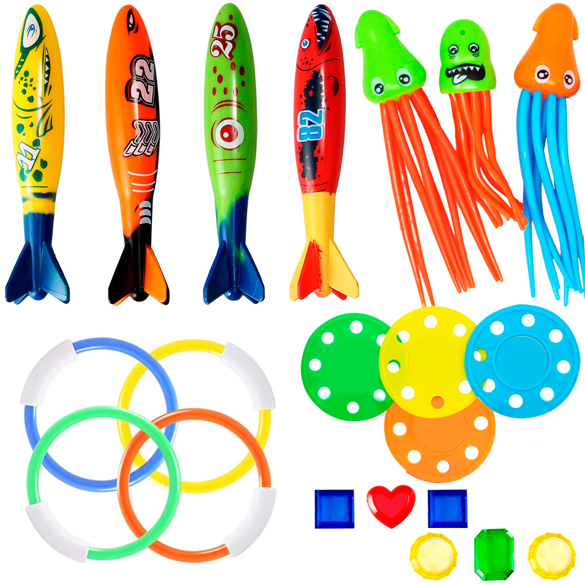 Set Accesorio P/ Piscina Playa Pack X21 Juego Buceo — El Rey del entretenimiento
