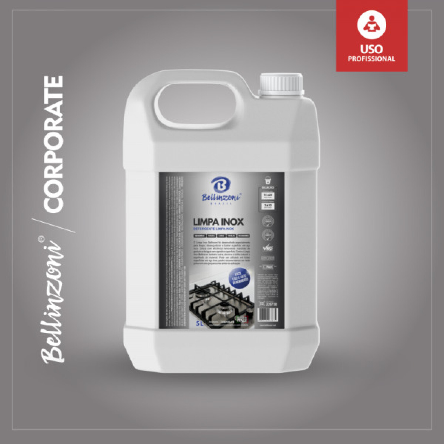 Limpia y lustra inox 5 lts — SimpliClean