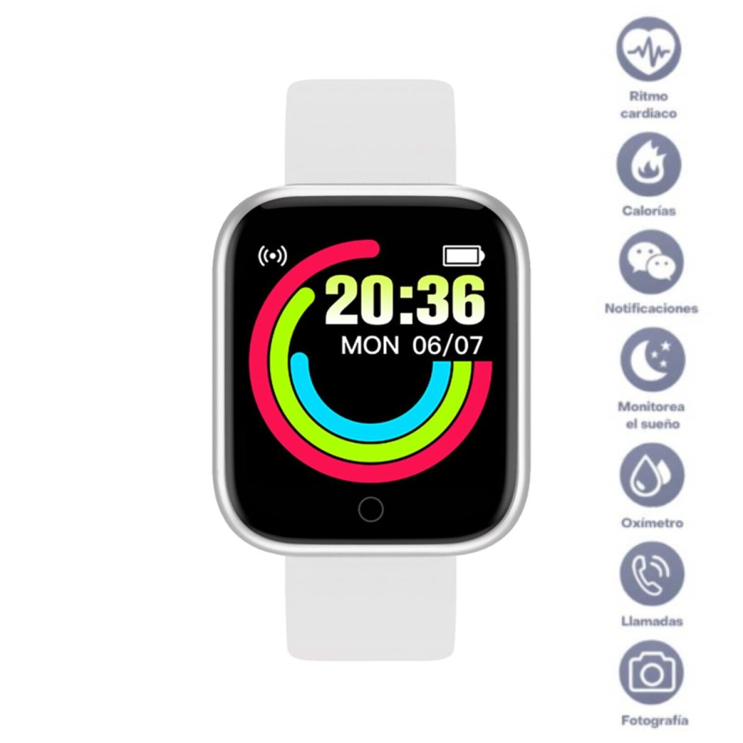Smartwatch Y68 Blanco — Market