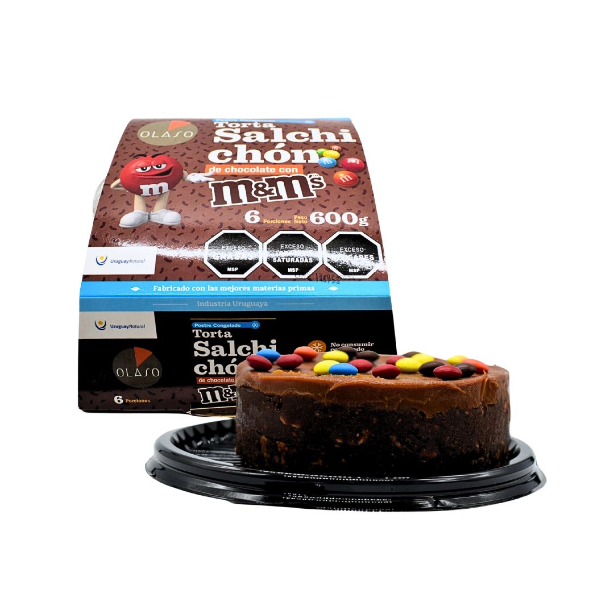 Torta Salchichón baby con M&M´s Olaso - 600 g — CONGELADOS.COM.UY