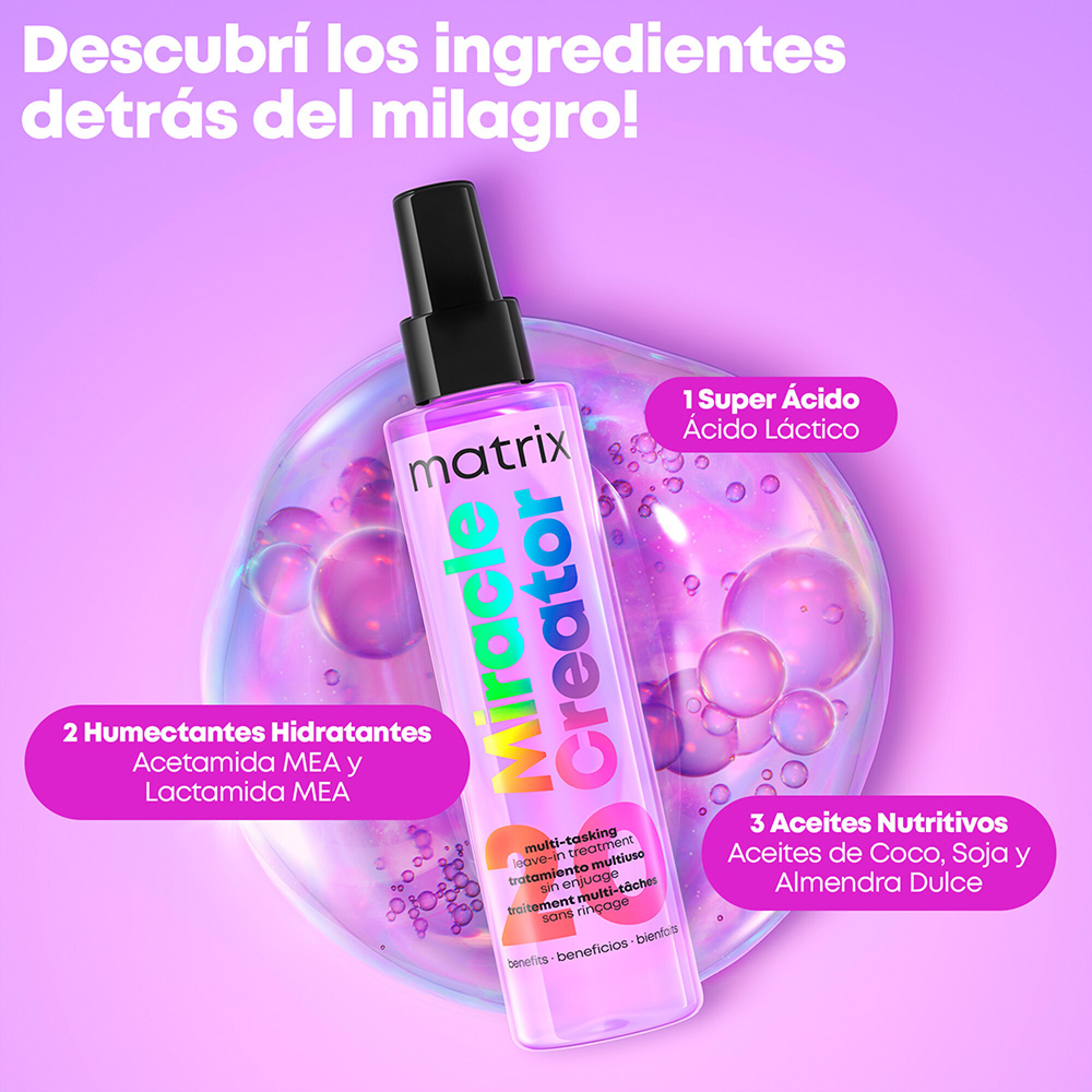 Tratamiento Capilar Matrix Miracle Creator Spray Multifucion 190ml ...