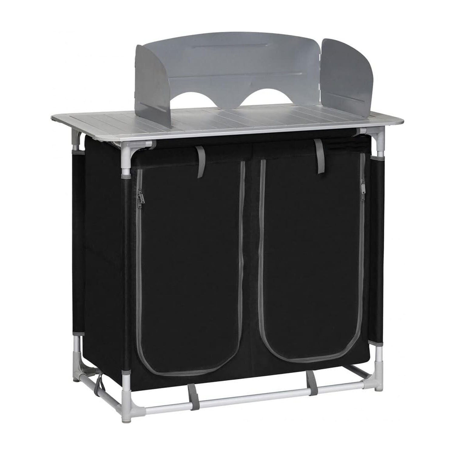 Cocina de Camping Pleg Chica Multifun C/Mesas Lat Bolso - Negro — HTS