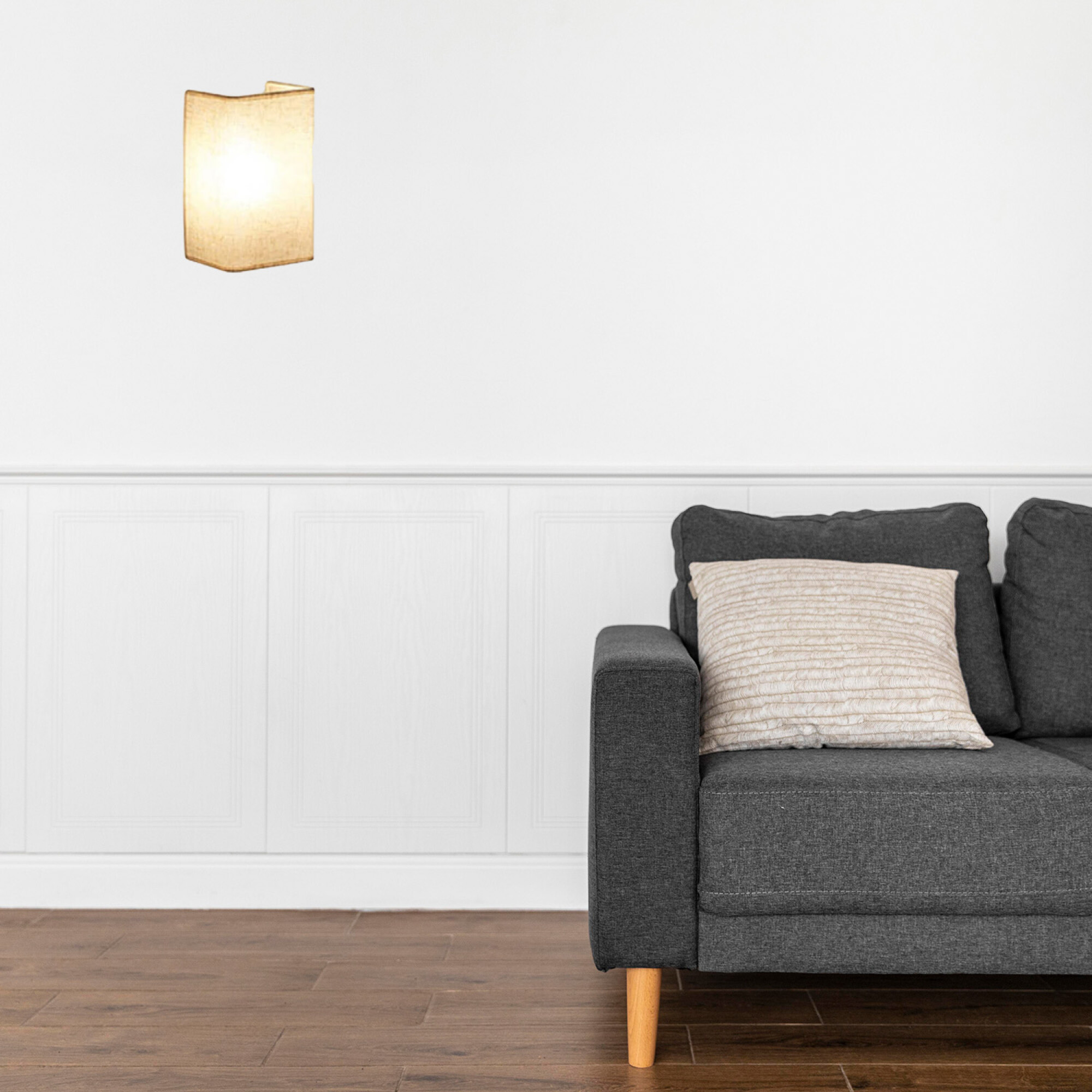 Luminaria de Pared Soto Big Rectangular Yute — Serlux