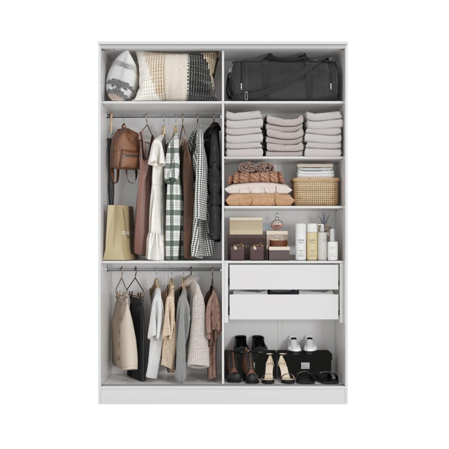 Placard 2 Puertas Mdp Blanco Oxford — Divino