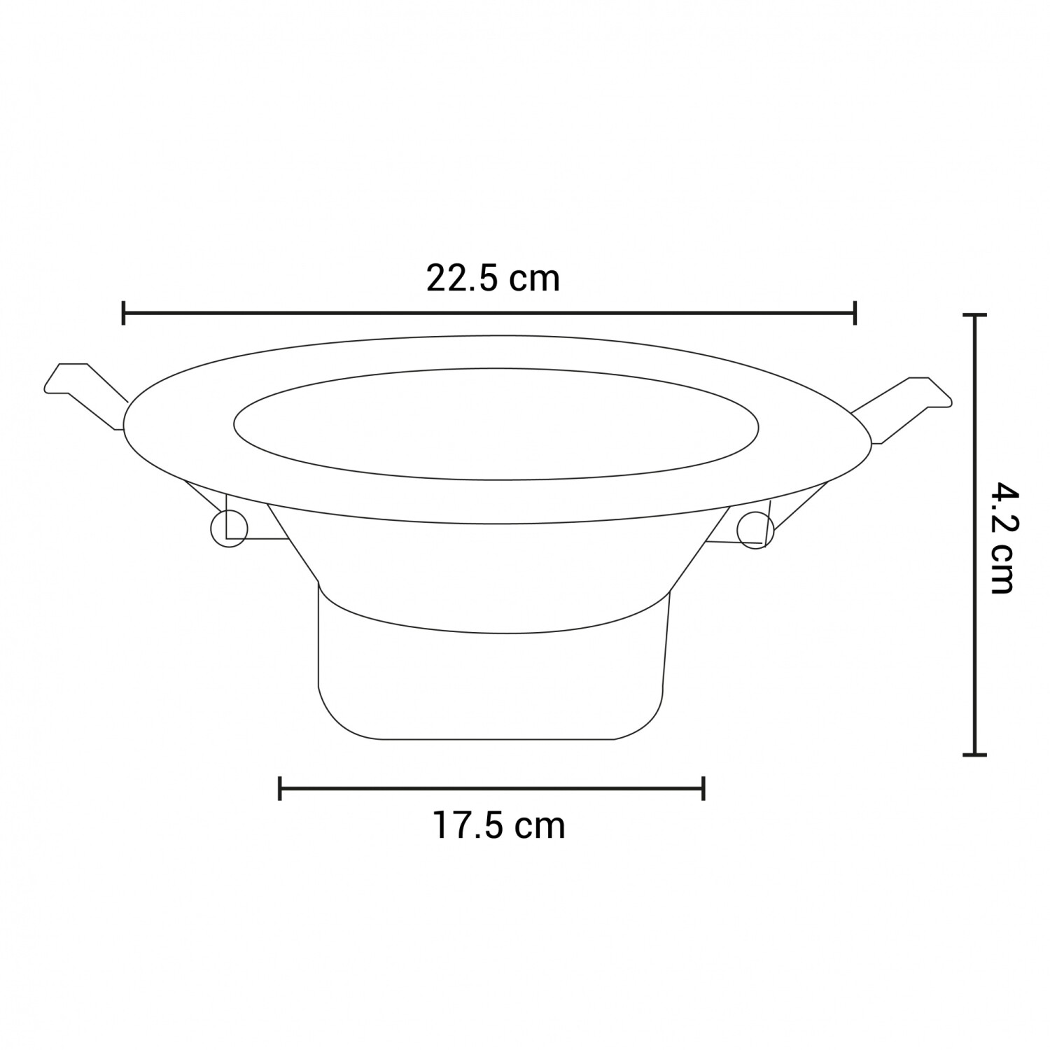 Luminaria Downlight LED Outdoor 24W — Serlux