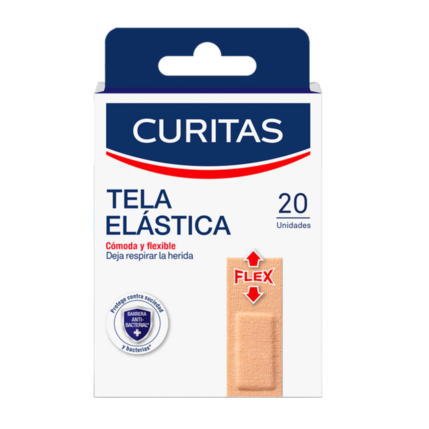 Curitas Tela Elástica 20 Unidades — San Roque