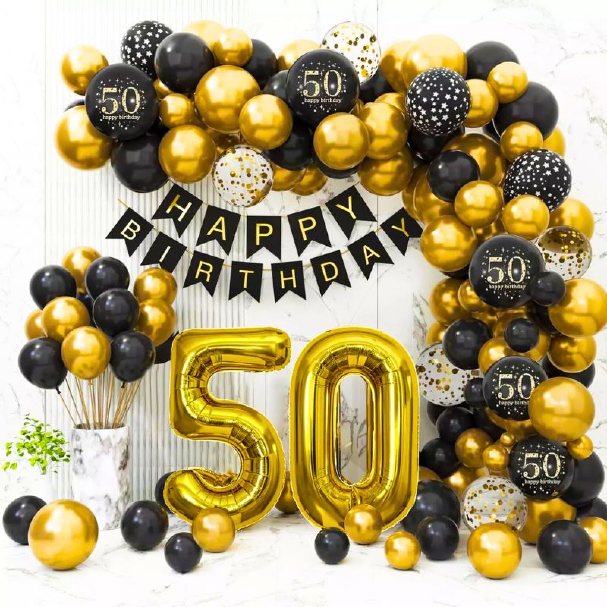 Set de Globo Completo con Número - 50 — Casa Fessta