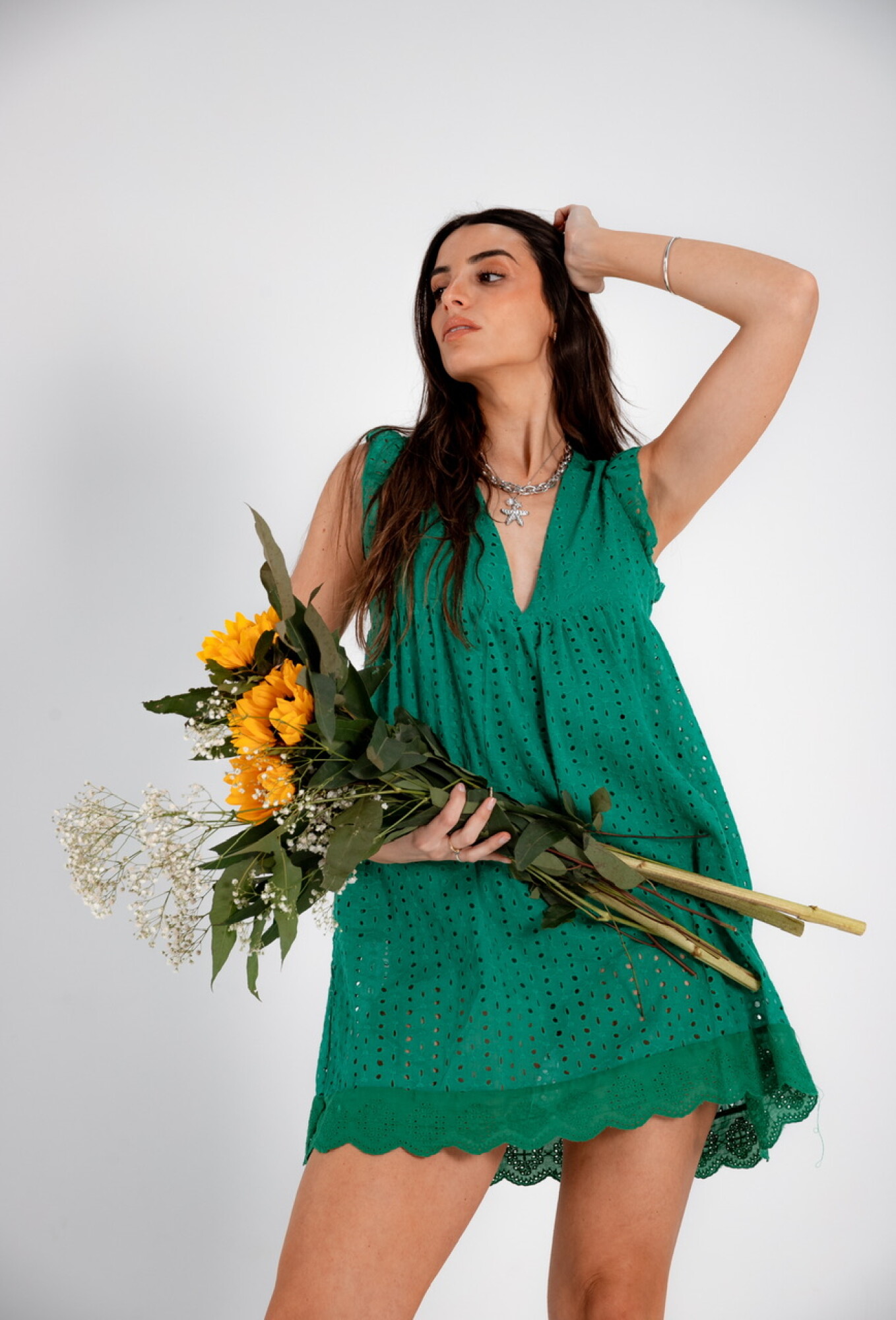 Vestido Ambar - verde — Bianca Store