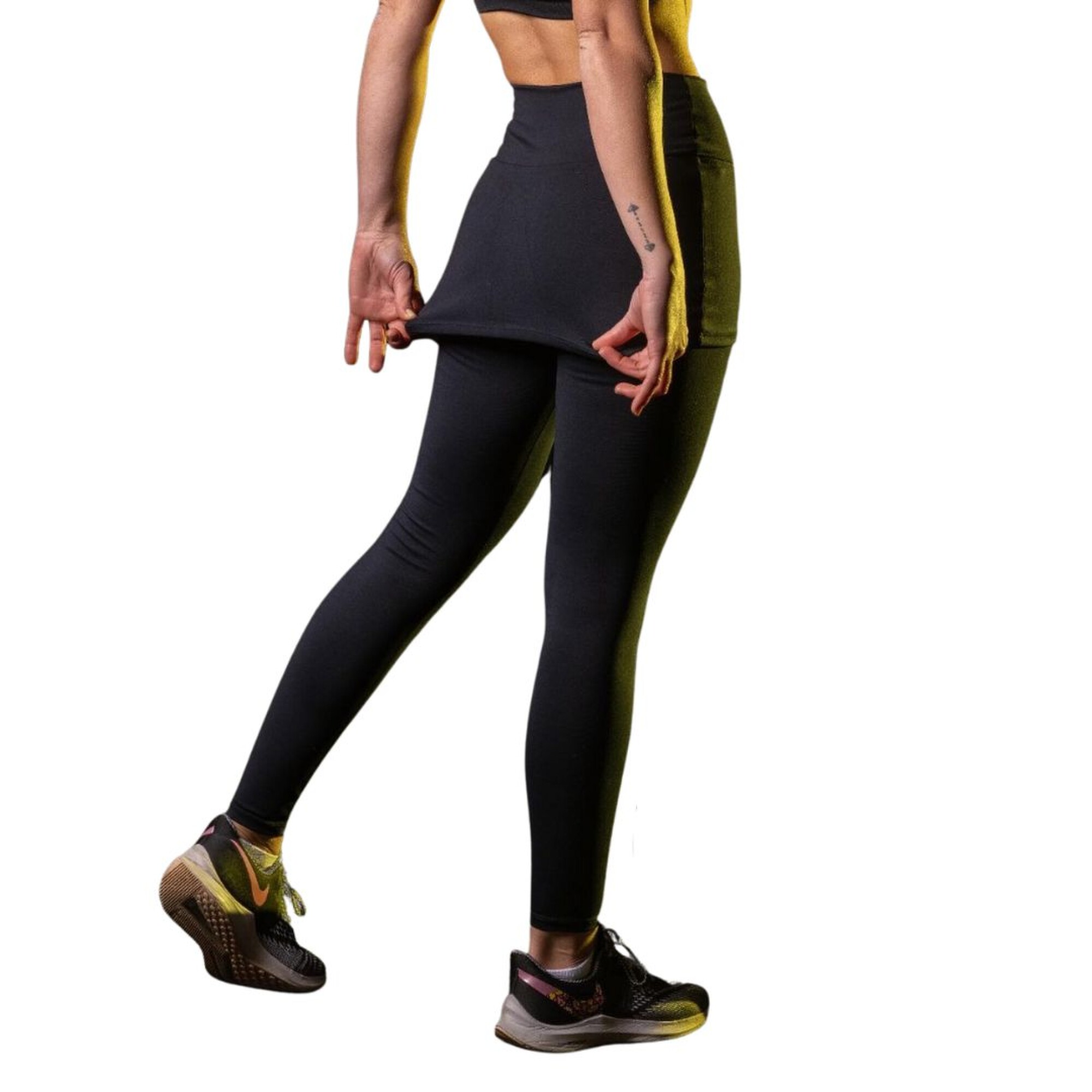 CALZA CON POLLERA - NEGRO — Todolandia