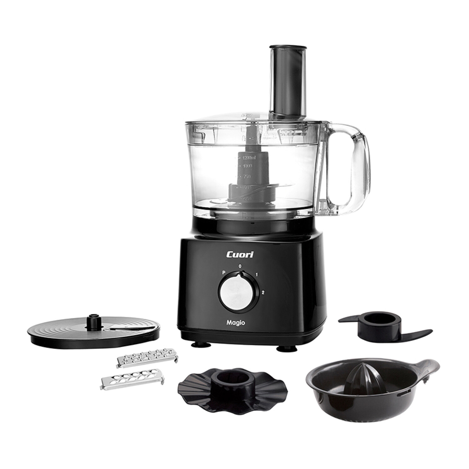 Procesadora Multifunción de Alimentos con 750W Cuori Magio - Negro — HTS