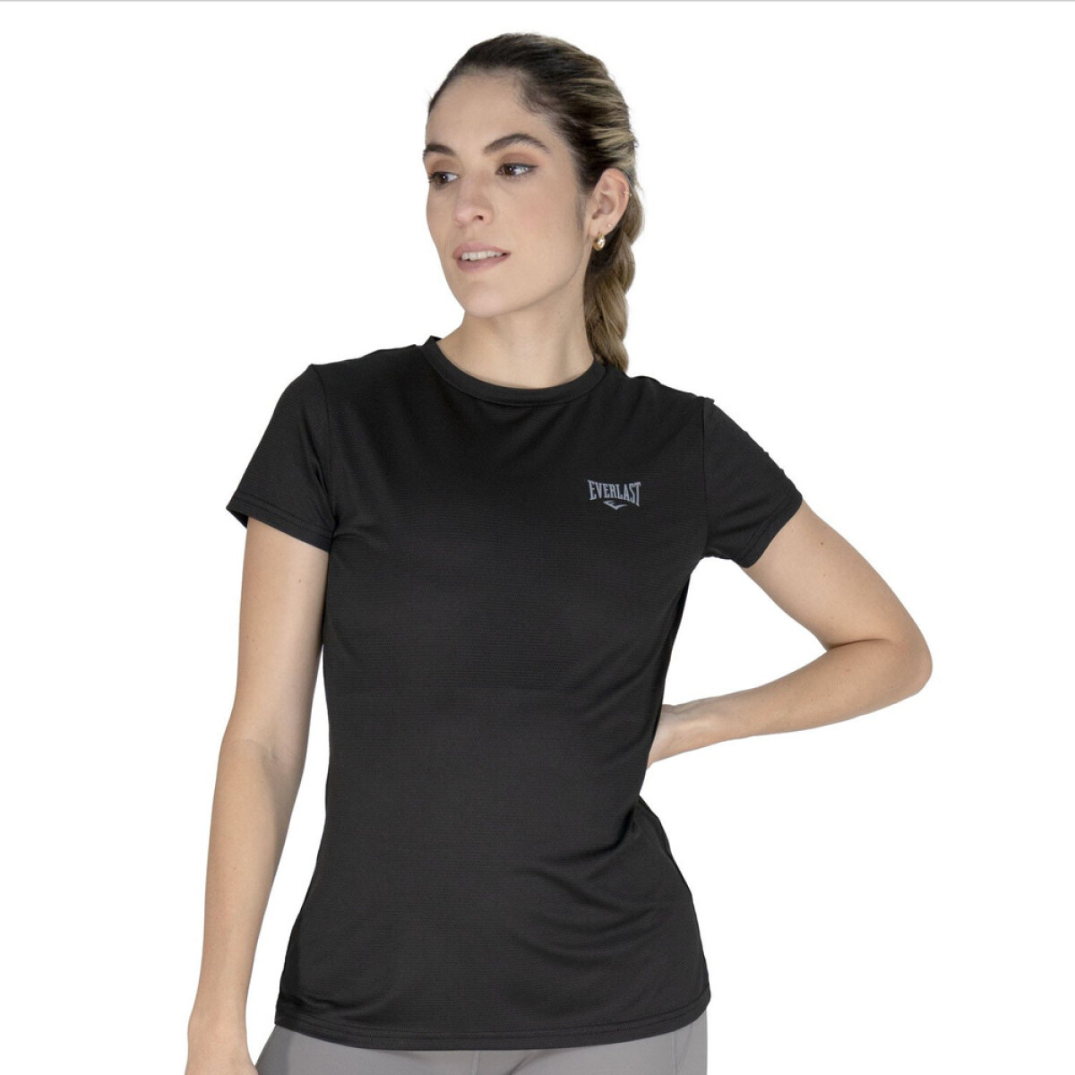 TSHIRT FEM POLY EVERLAST TOP BK W6 S - BK — Sallustro