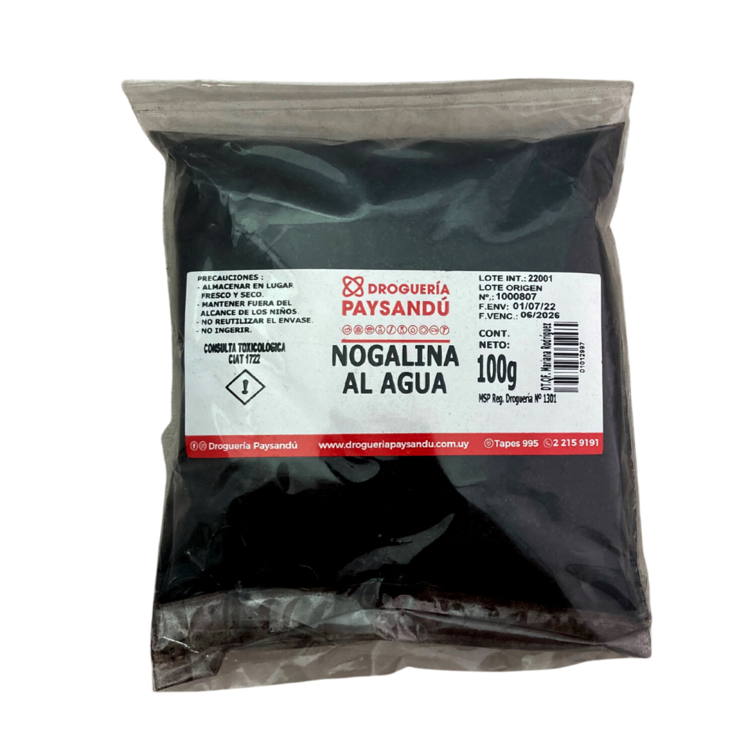Nogalina al agua 100g — Droguería Paysandú