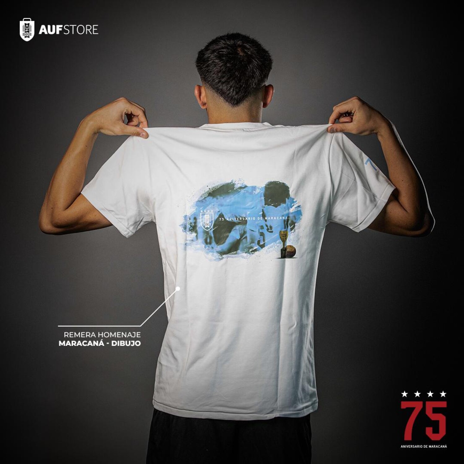 Remera Homenaje Maracaná Dibujo — AUF Store