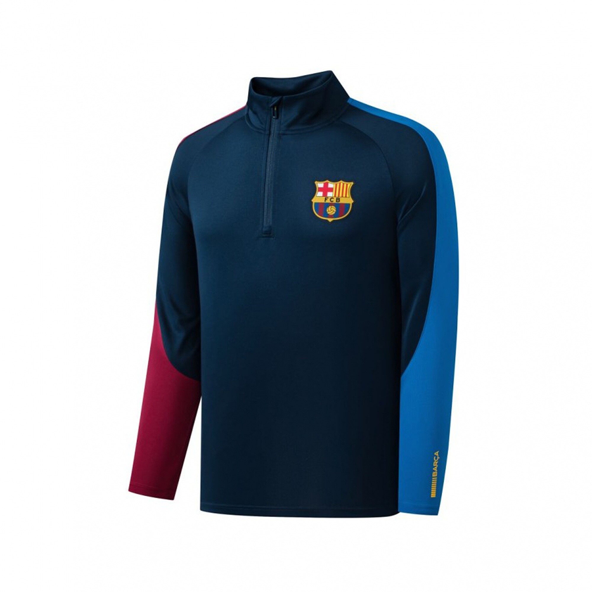 REMERA BARCELONA ZIP 1/2 — Somos Fútbol
