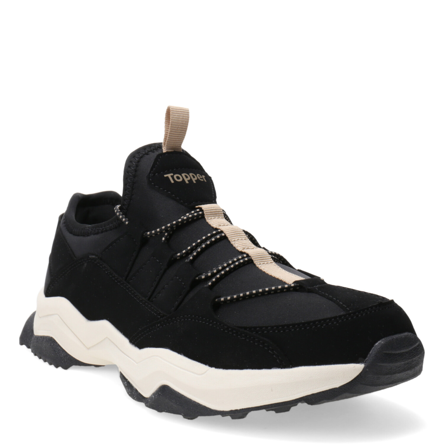 Championes Unisex Topper Serra Outdoor - Negro - Beige — Stadium Sport