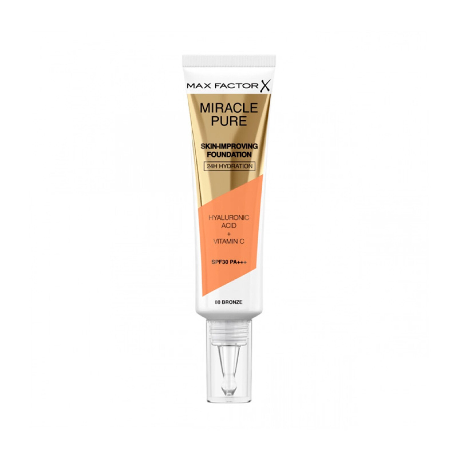 Base max Factor Miracle Pure Foundation - Bronze 80 — Tienda Soy Santander