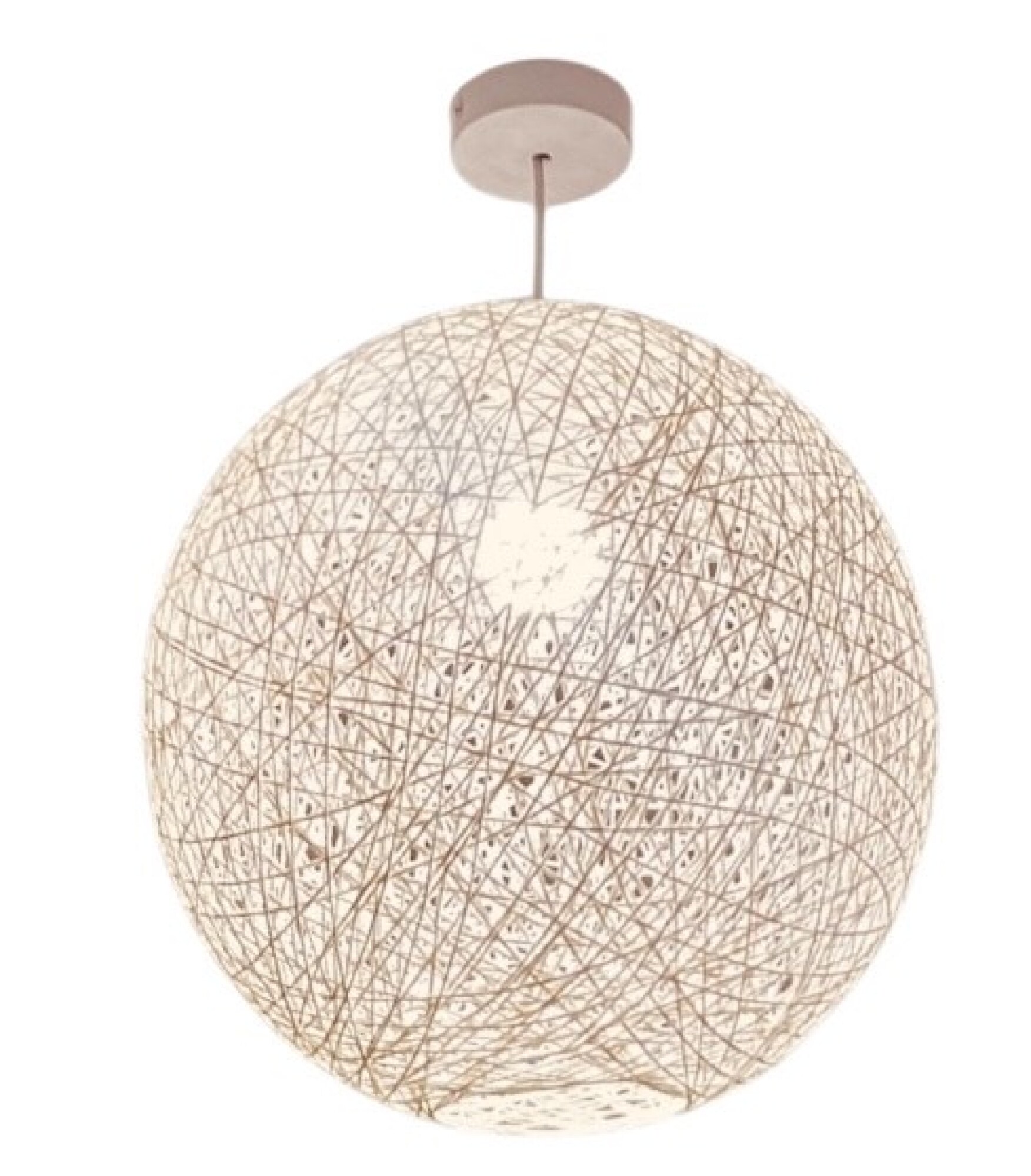 Colgante Hilo Hecho A Mano Esfera 20cm - Blanco hilo — Lasa