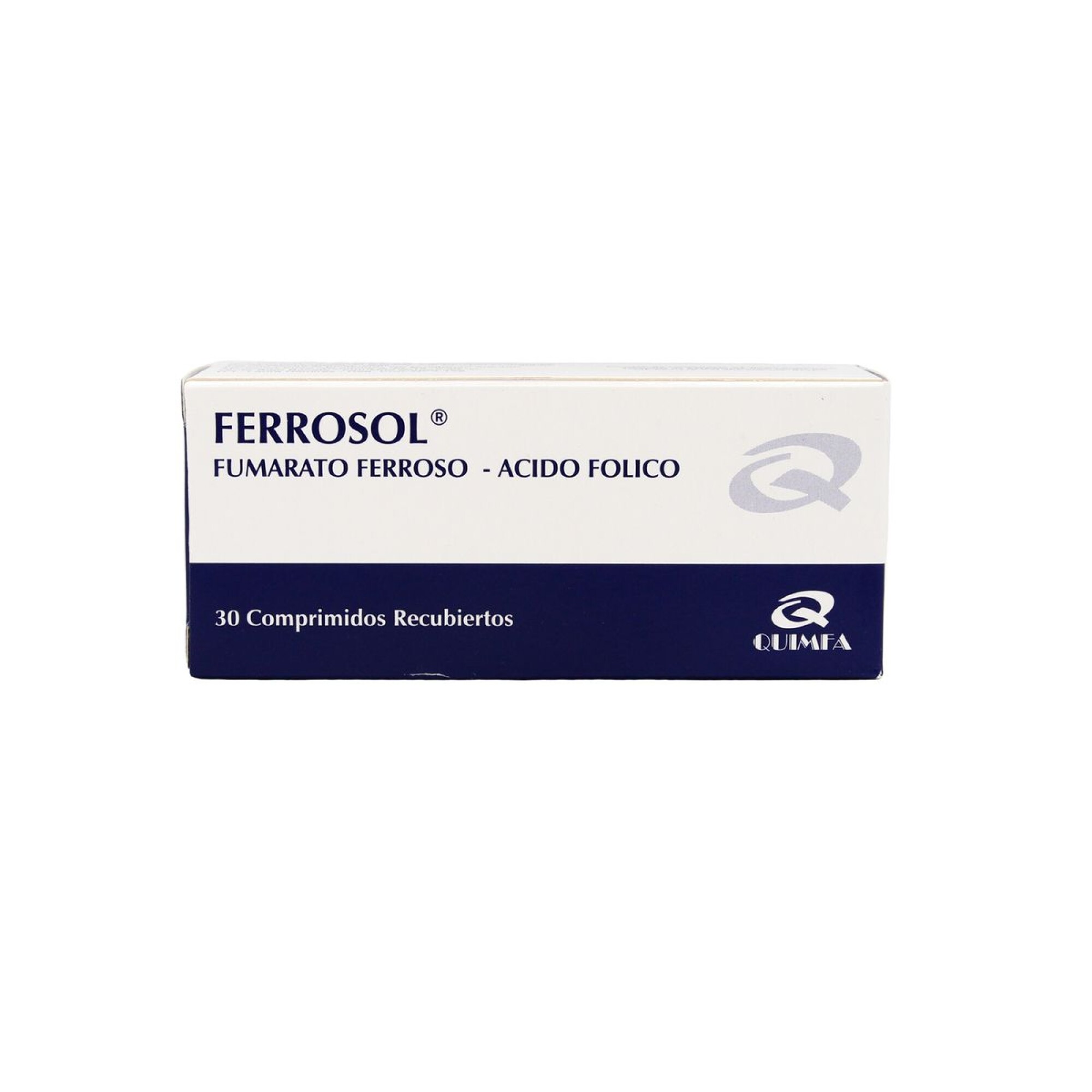 FERROSOL CJ X 30 COMPRIMIDOS — Farmacenter