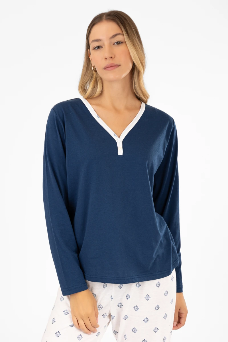 Pijama corbata - Azul — SiSi