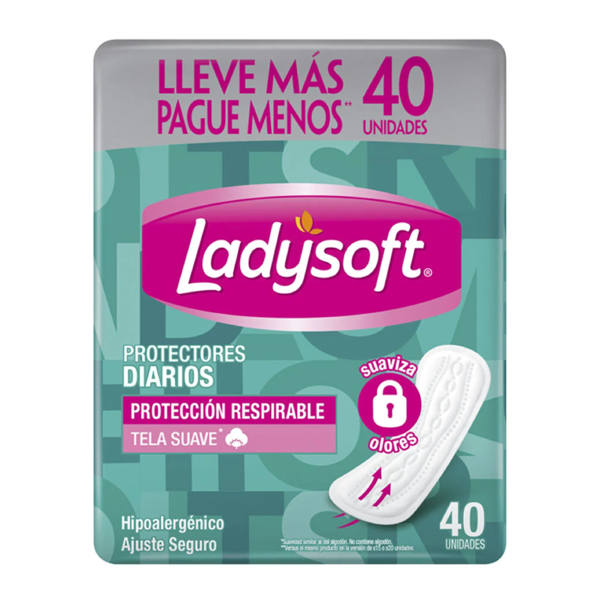 Protector Diario Ladysoft Respirables 40 Unidades — San Roque